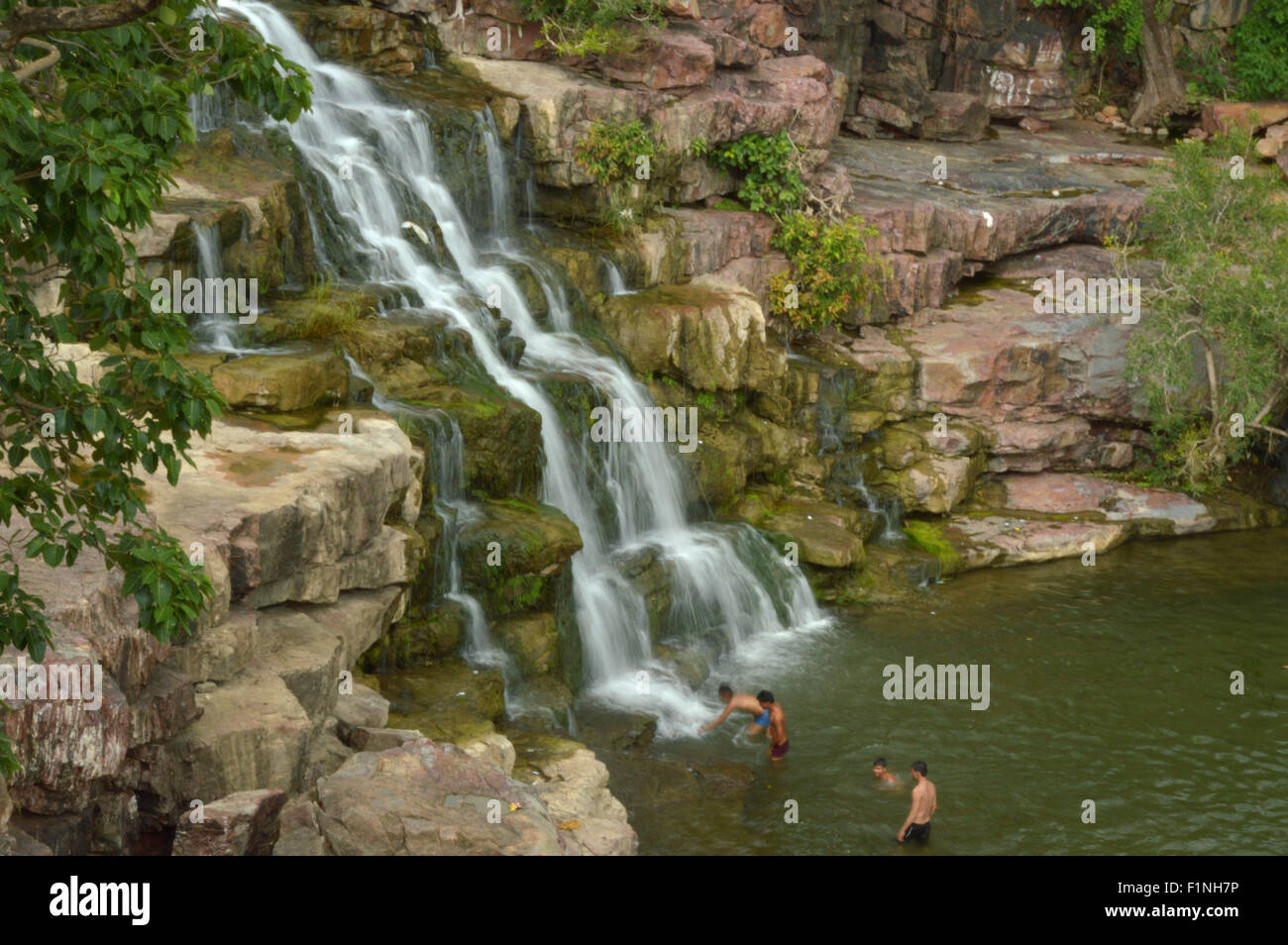 Rajasthan, India. 04th Sep, 2015. People enjoy swimming at the ...