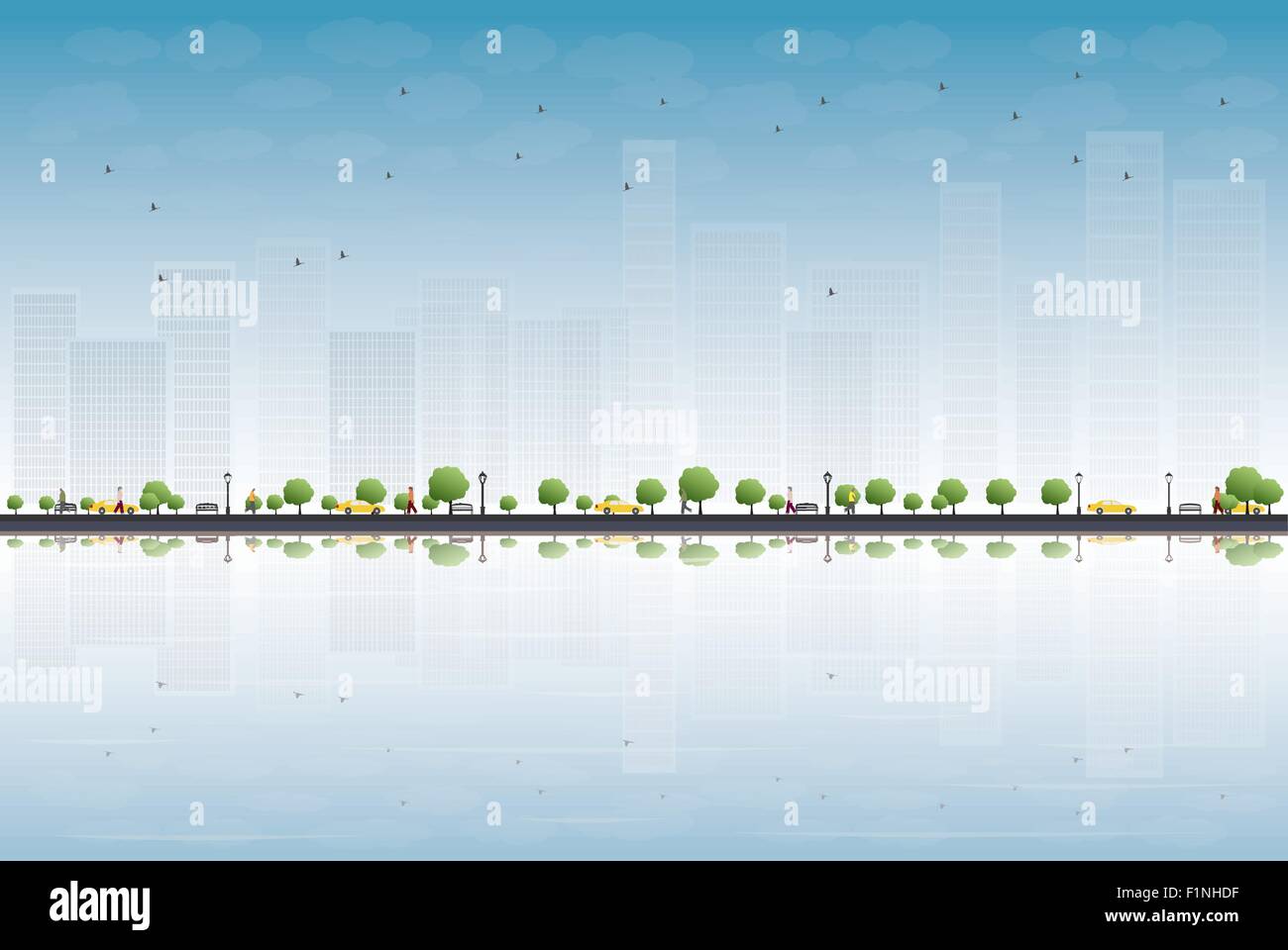 Colorful new york city Stock Vector Images - Alamy