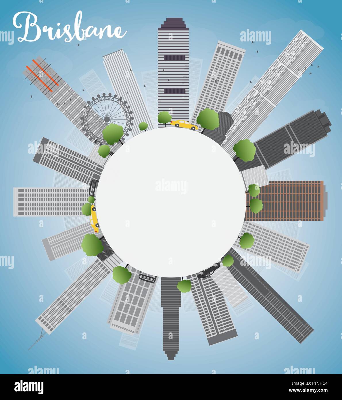 Brisbane city skyline black white hi-res stock photography and images ...