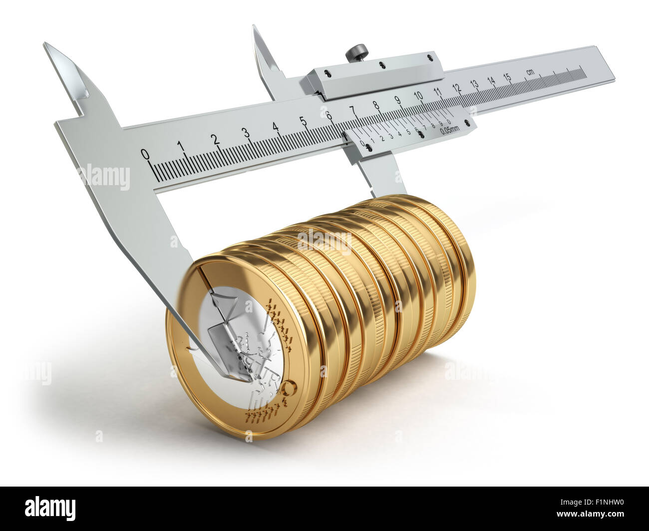 Measuring instrument coins hi-res stock photography and images - Alamy