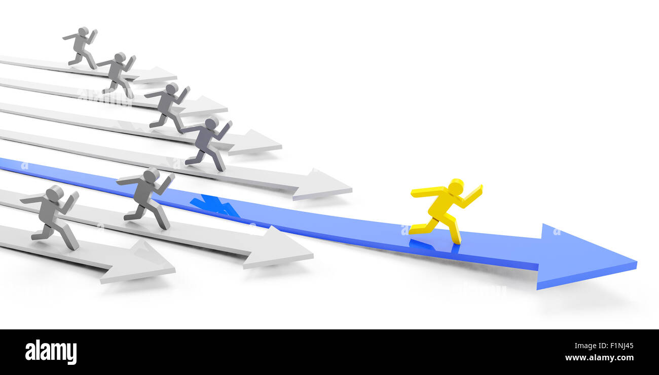 Winning in business competition Stock Photo - Alamy