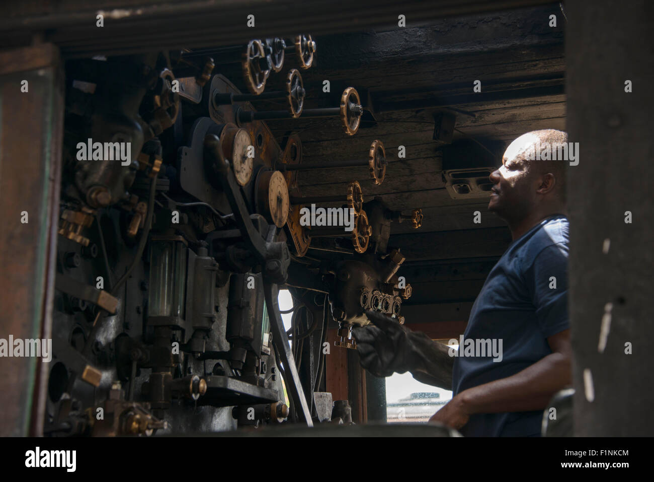 Tired engine worker hi-res stock photography and images - Alamy