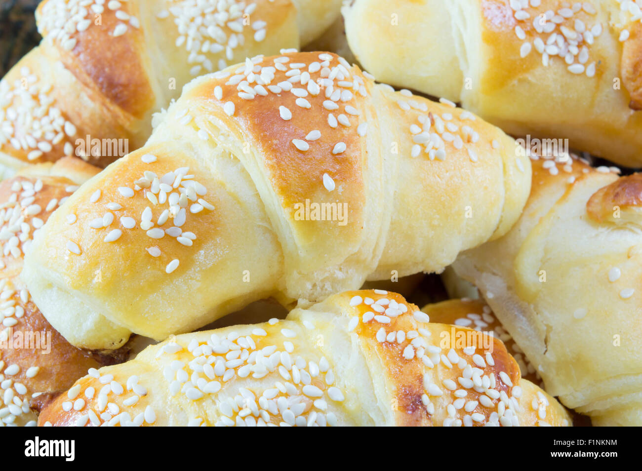 Bunch of homemade pastry with sesame Stock Photo - Alamy