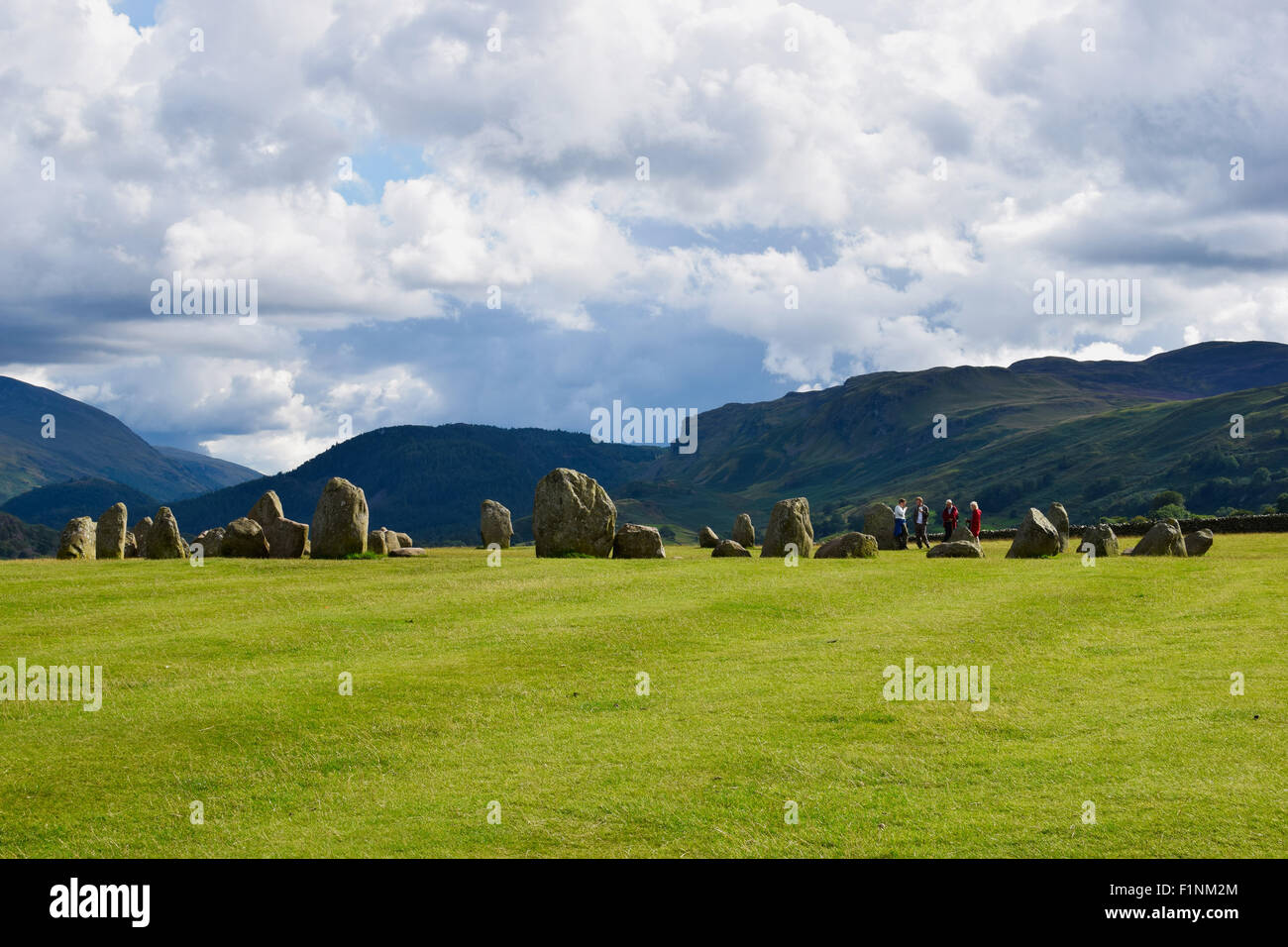 Castlerigg stone circle, close to Threlkeld and Keswick in the Lake ...