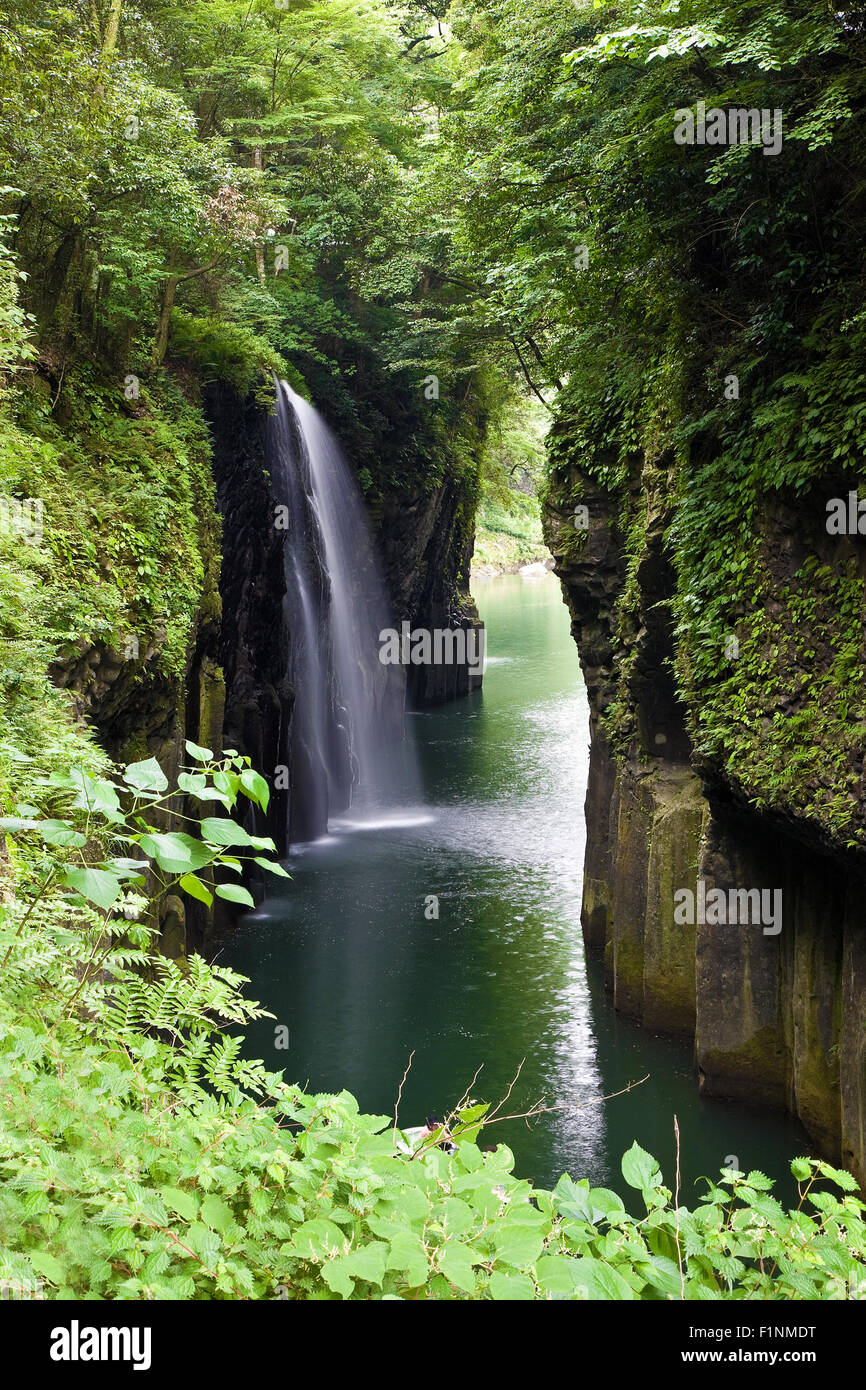 Waterfall in a gorge Stock Photo - Alamy