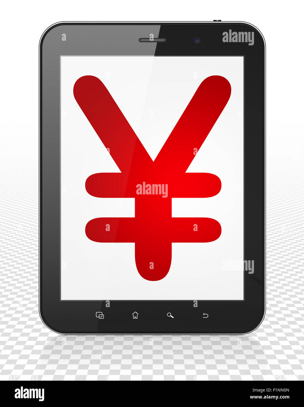 Yen currency tablet screen hi-res stock photography and images - Alamy
