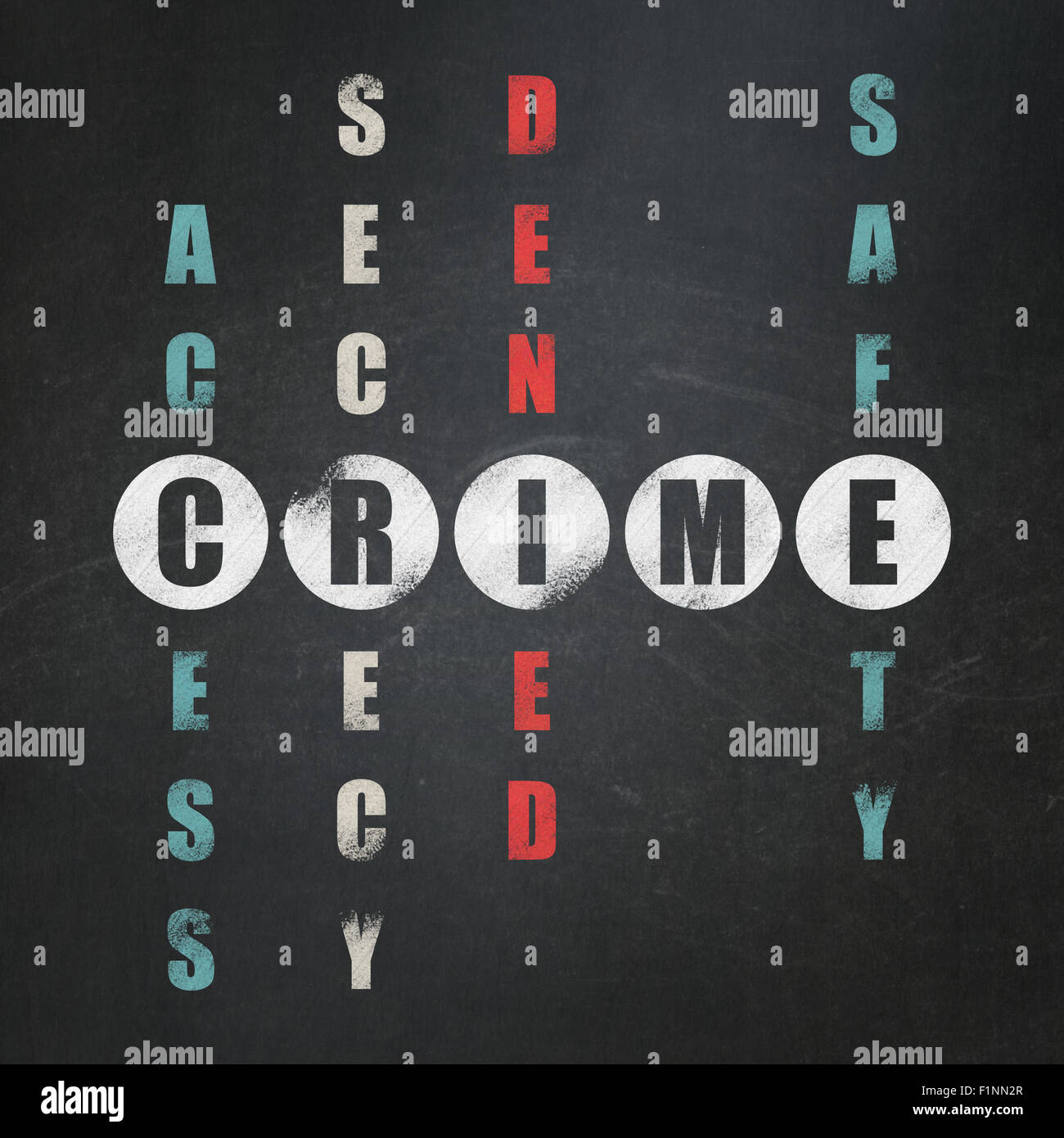 Safety concept: word Crime in solving Crossword Puzzle Stock Photo - Alamy