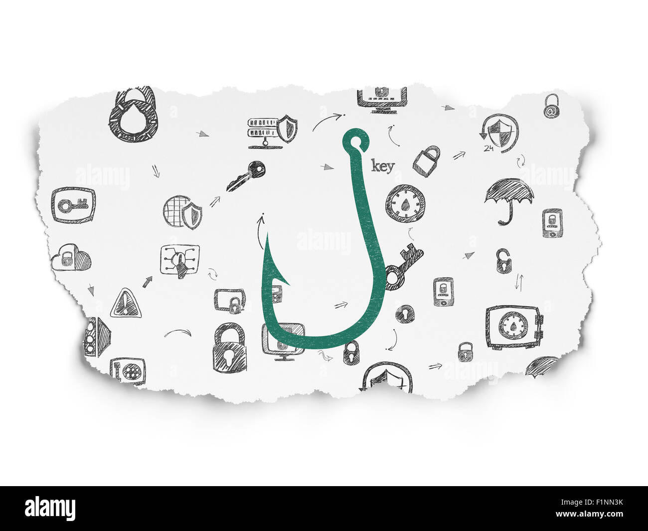 Torn paper fishing hi-res stock photography and images - Alamy