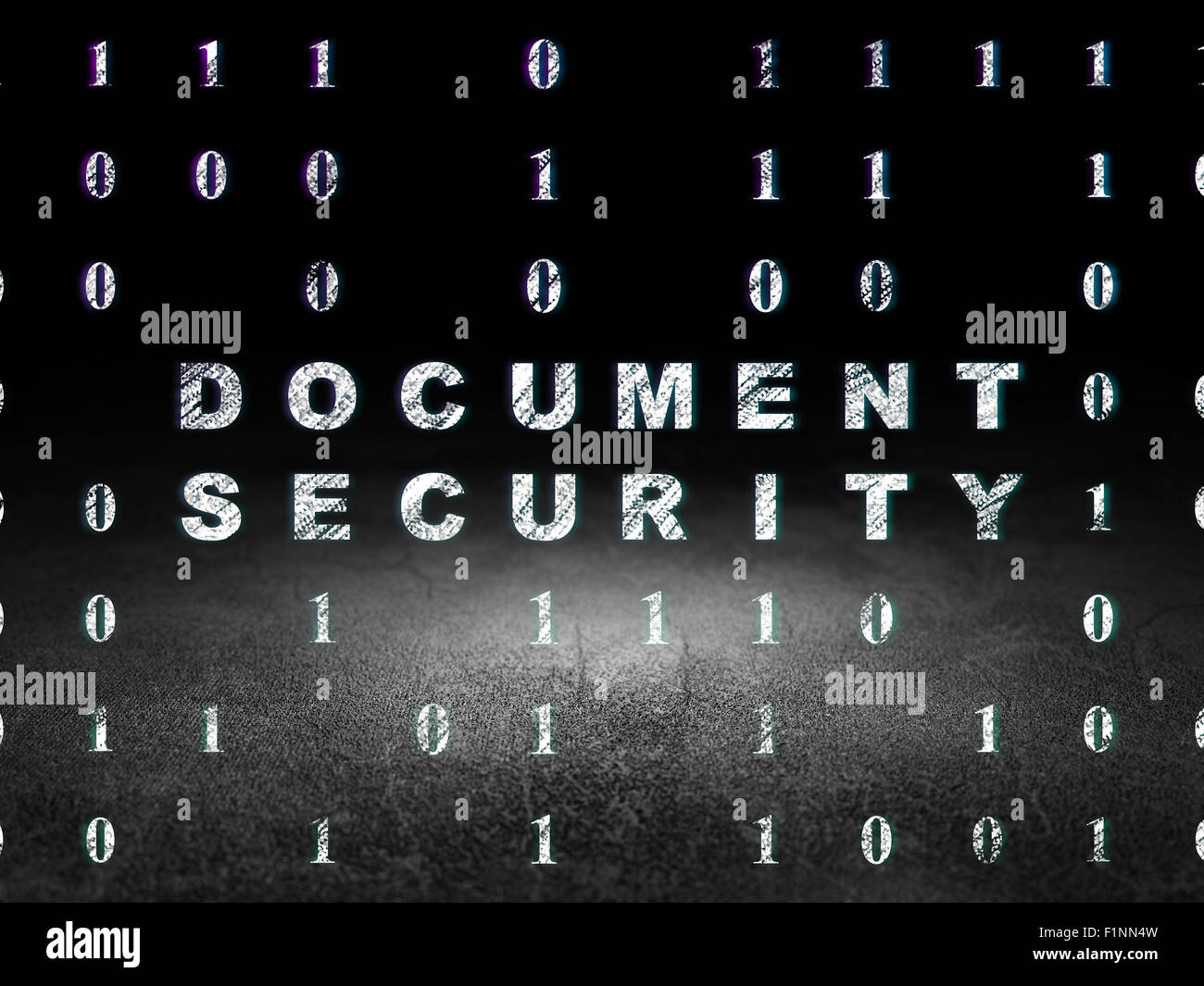 Safety concept: Document Security in grunge dark room Stock Photo - Alamy