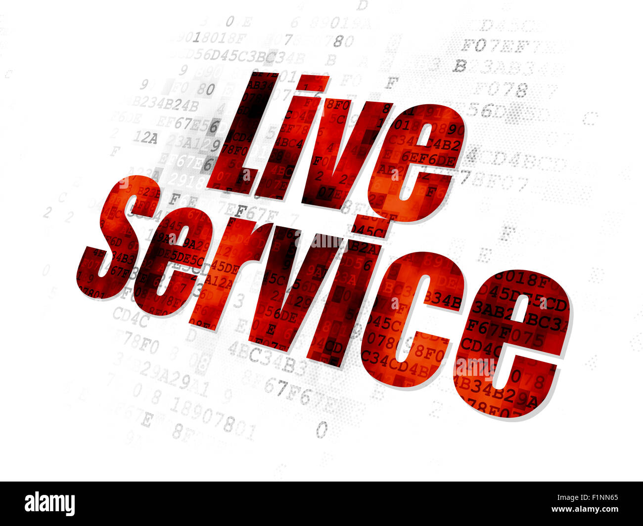 Business concept: Live Service on Digital background Stock Photo - Alamy