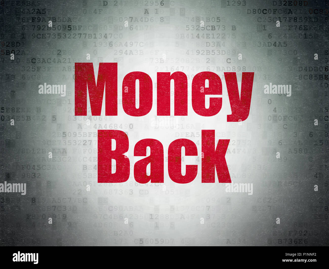 Finance concept: Money Back on Digital Paper background Stock Photo - Alamy