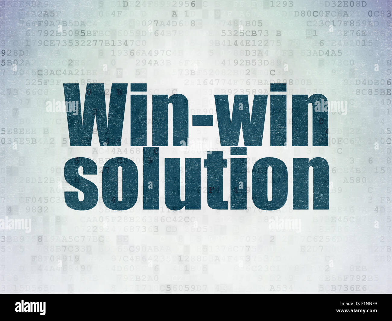 Business concept: Win-win Solution on Digital Paper background Stock ...