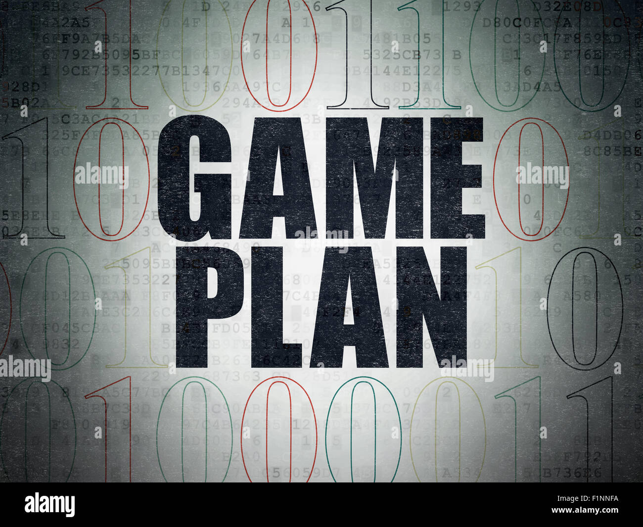 Business concept: Game Plan on Digital Paper background Stock Photo - Alamy