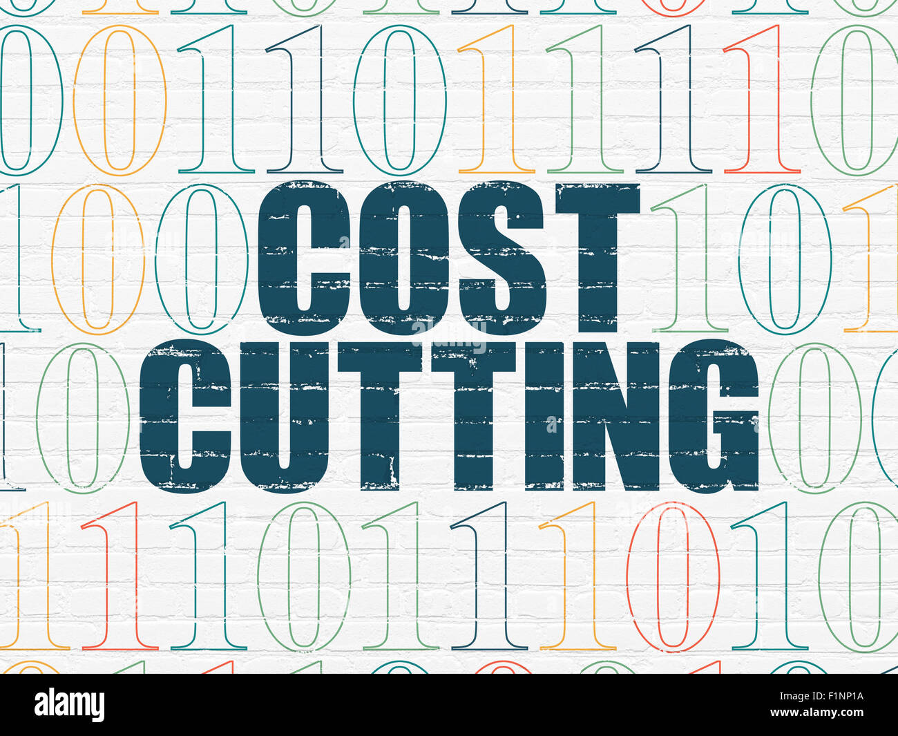 Finance concept: Cost Cutting on wall background Stock Photo - Alamy