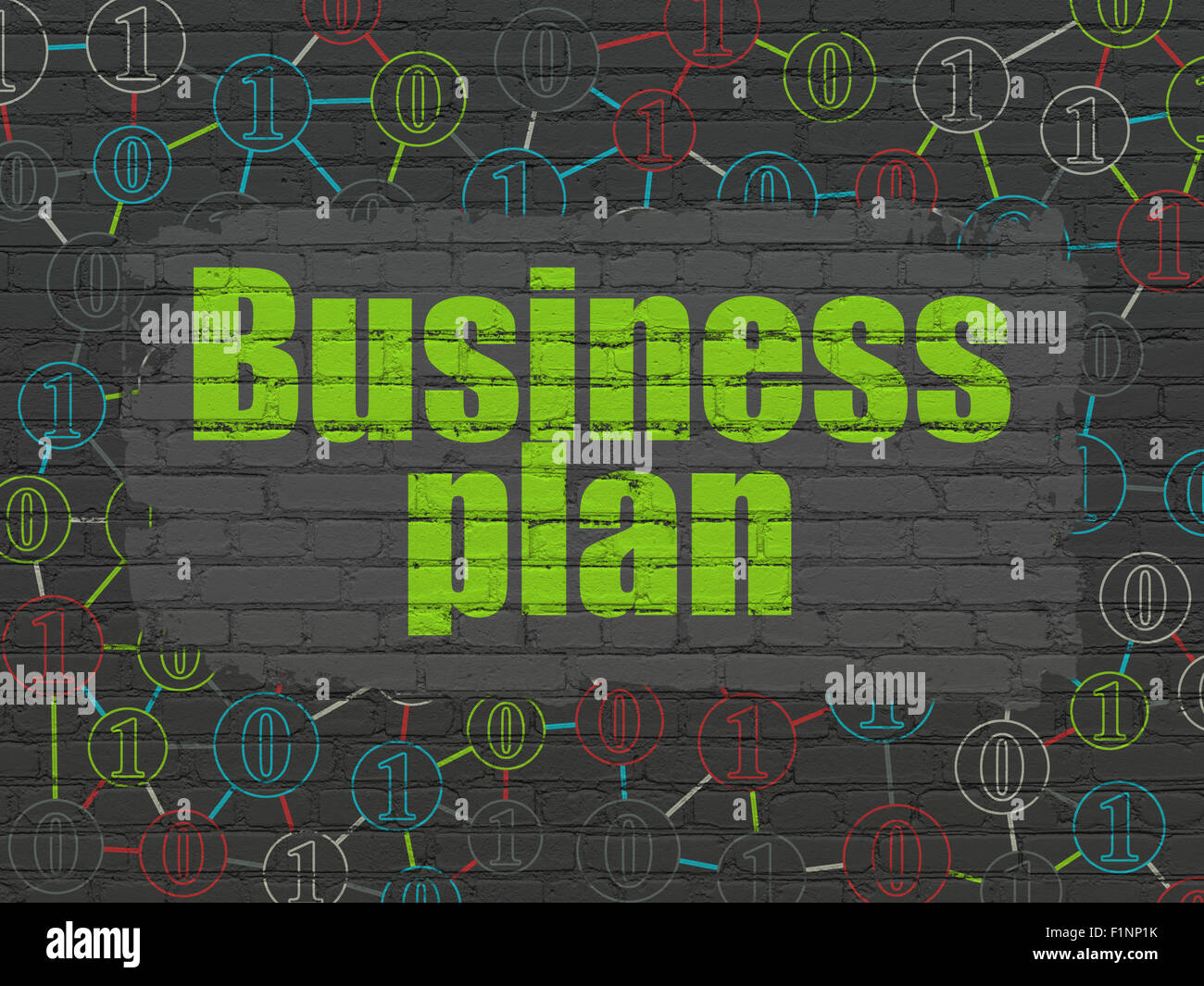 Business concept: Business Plan on wall background Stock Photo - Alamy