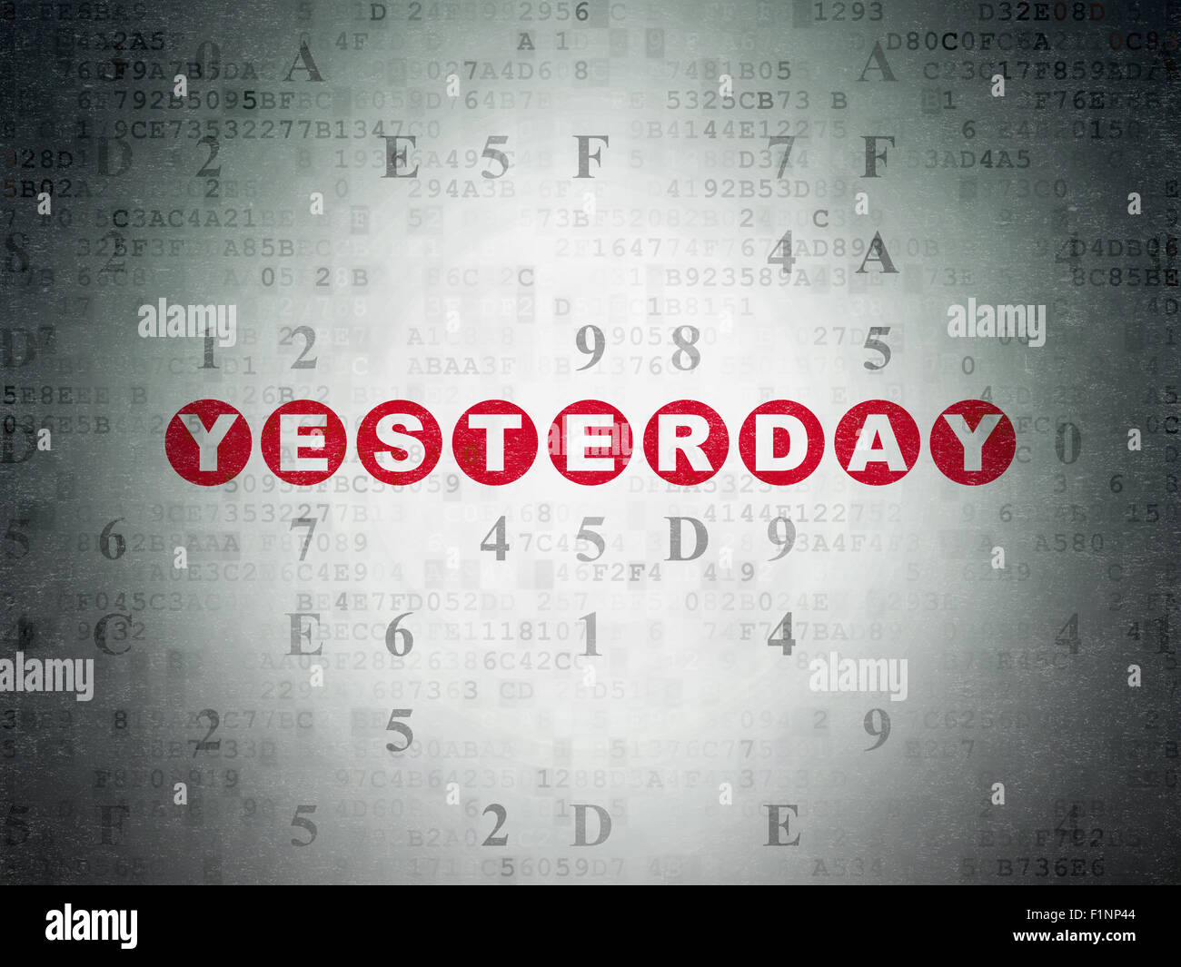 Timeline concept: Yesterday on Digital Paper background Stock Photo - Alamy