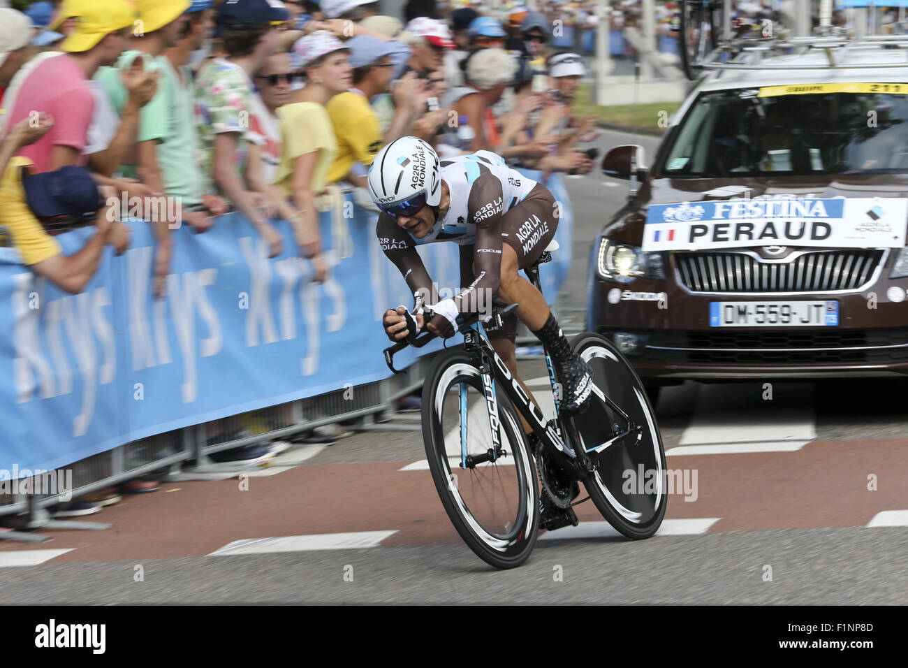Tour de France 2015 - Stage 1 Featuring: Jean-Christophe Peraud Where ...