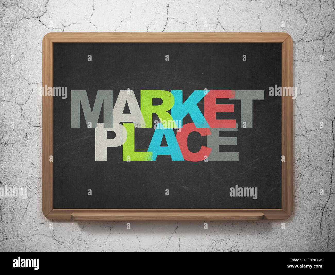 Marketing concept: Marketplace on School Board background Stock Photo ...