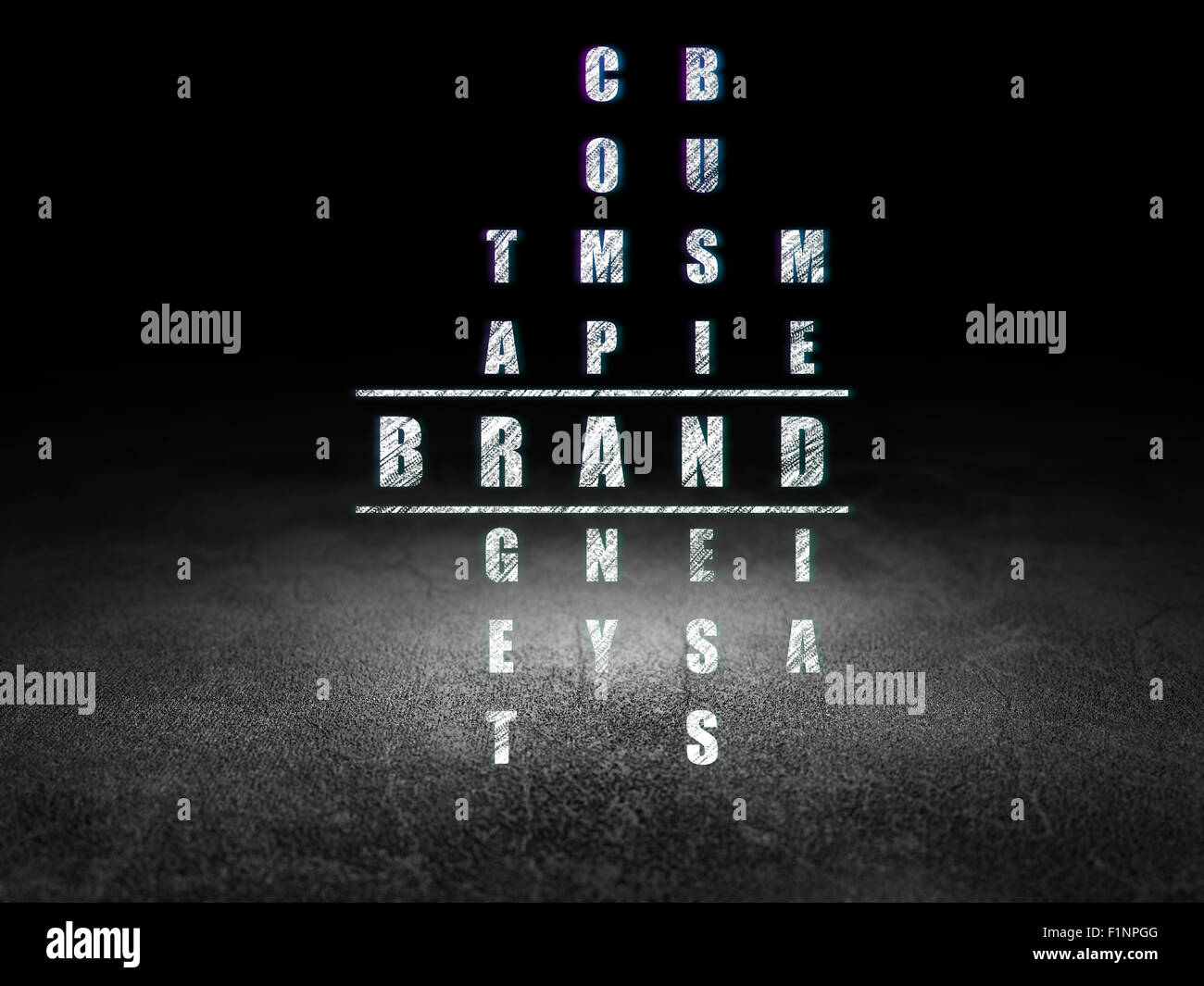 Marketing concept: word Brand in solving Crossword Puzzle Stock Photo ...