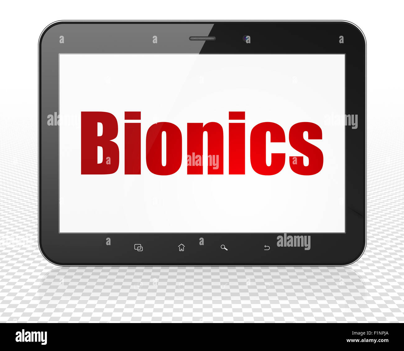 Science concept: Tablet Pc Computer with Bionics on display Stock Photo ...