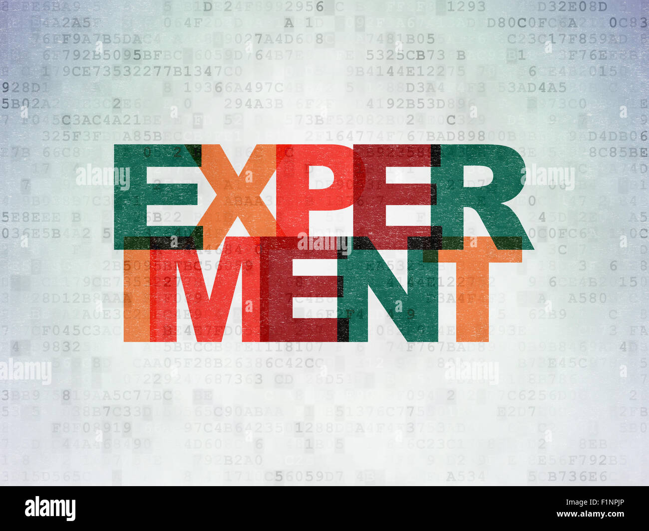 Science concept: Experiment on Digital Paper background Stock Photo - Alamy
