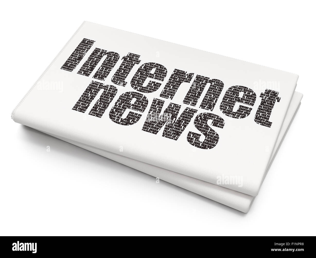 News concept: Internet News on Blank Newspaper background Stock Photo ...