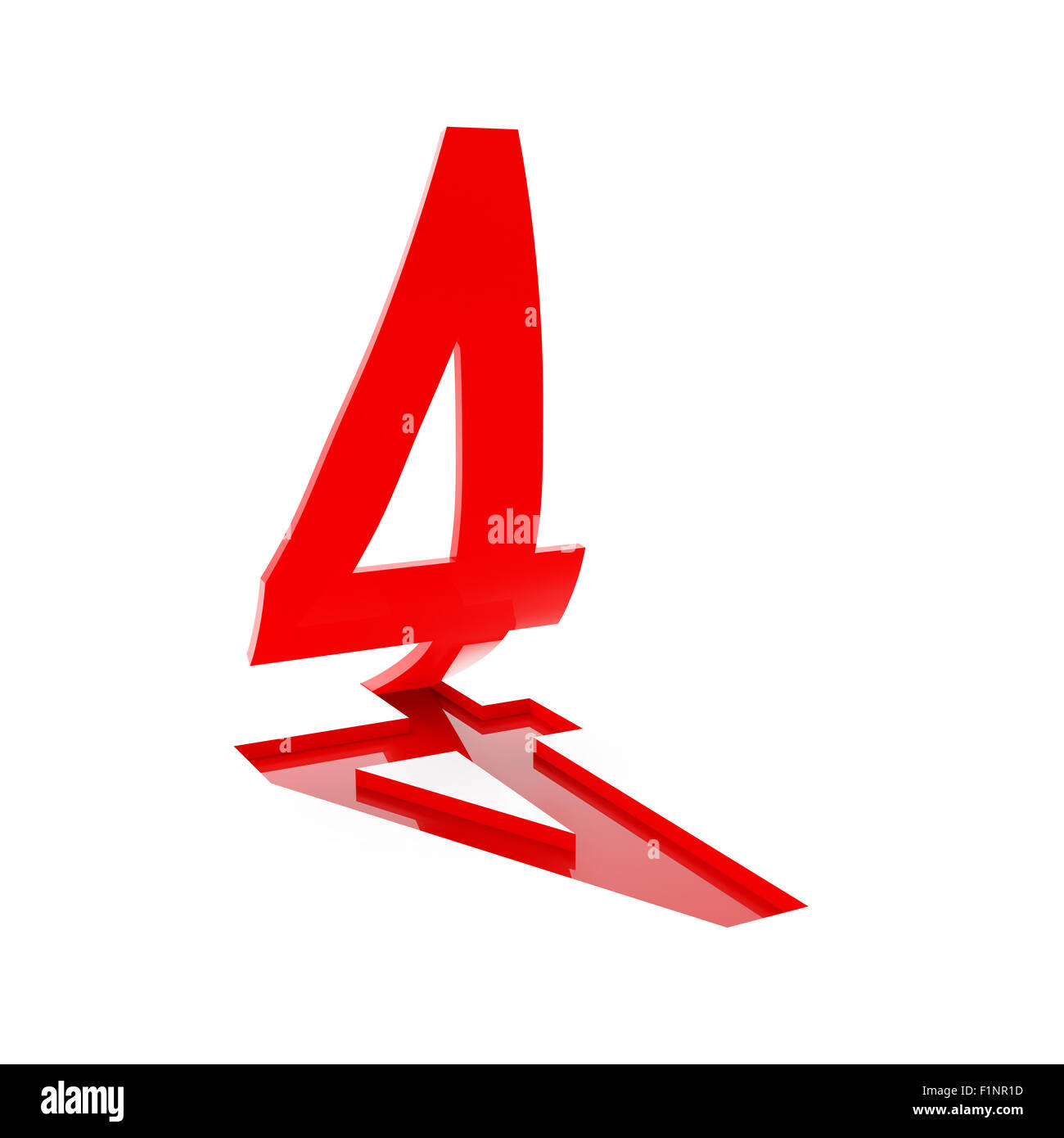 Icon fourth number Cut Out Stock Images & Pictures - Alamy