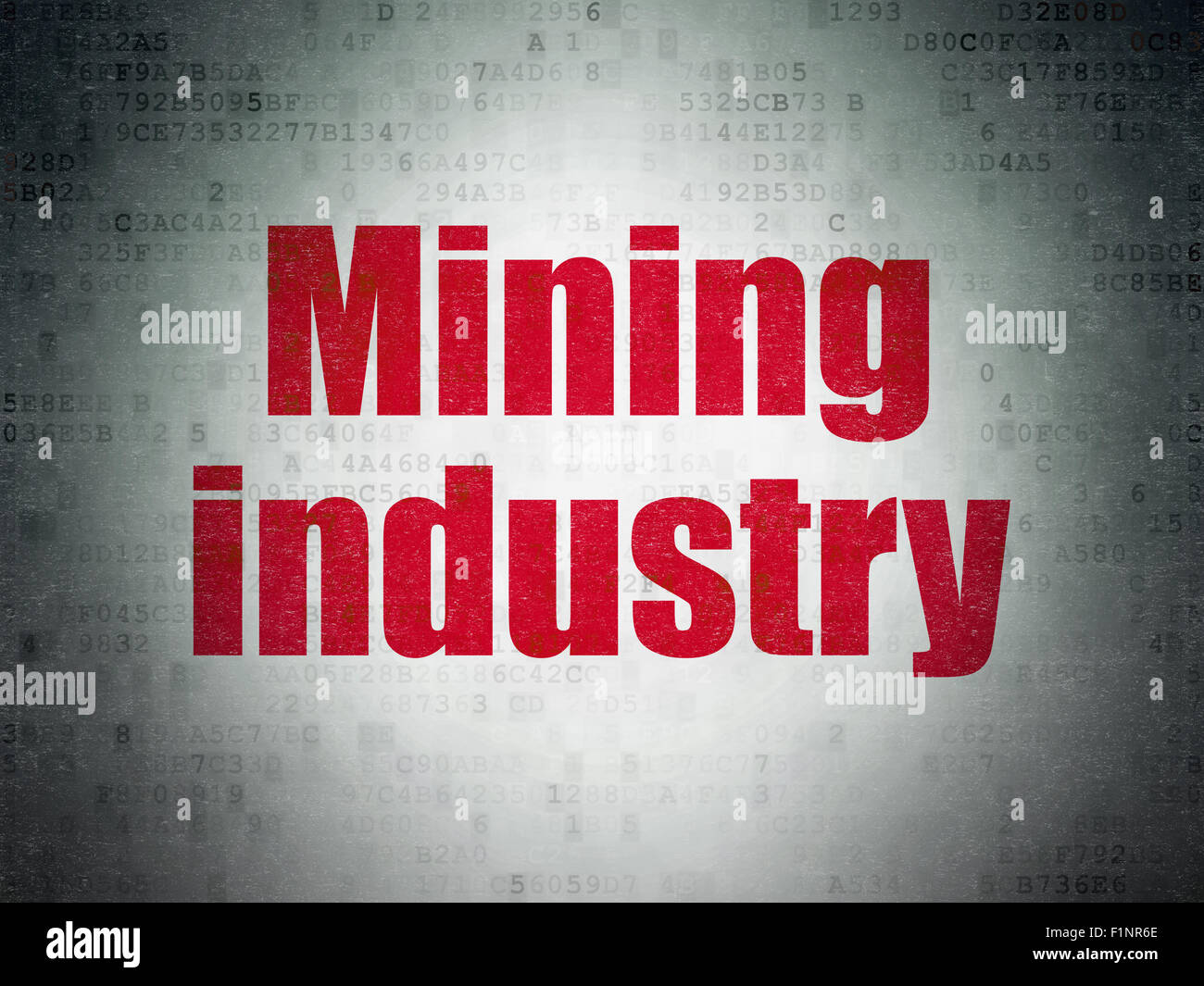 Industry concept: Mining Industry on Digital Paper background Stock ...