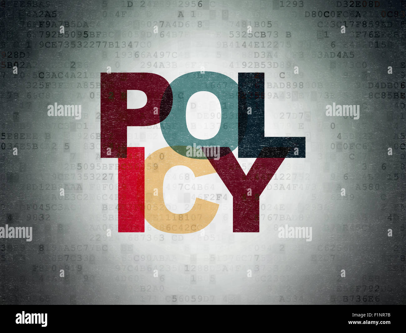 Insurance concept: Policy on Digital Paper background Stock Photo - Alamy