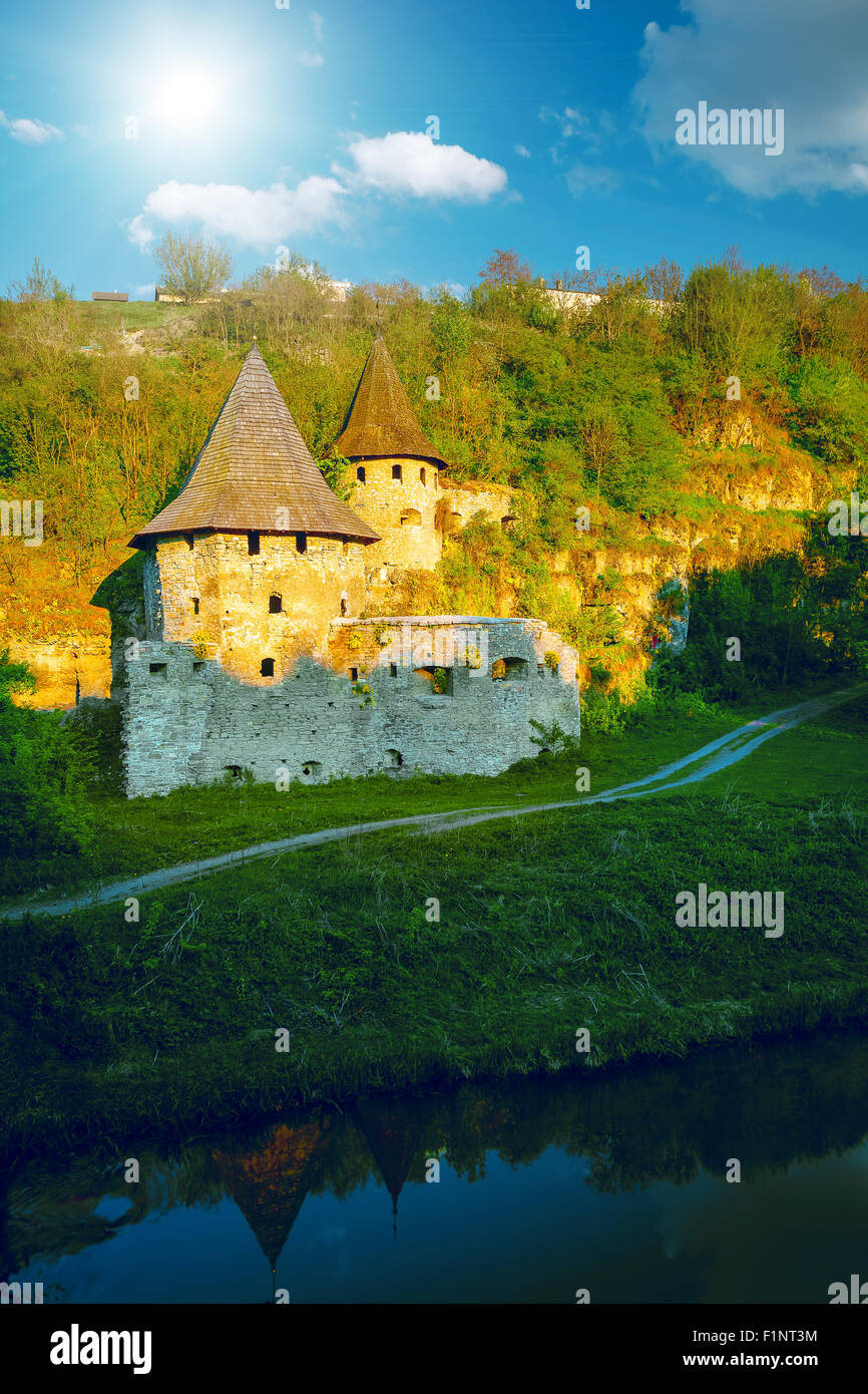 Ancient stone castle Stock Photo - Alamy