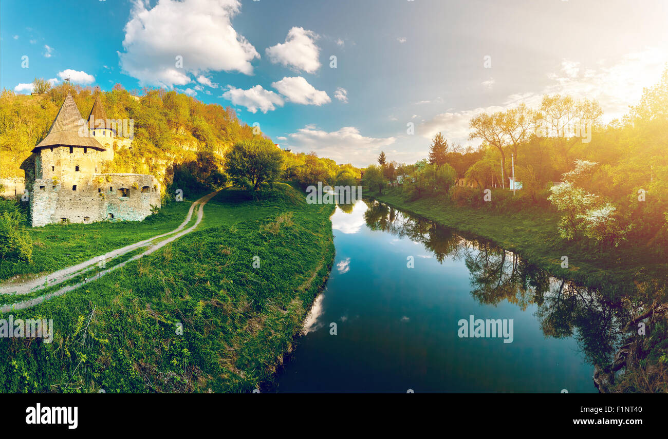Ancient stone castle Stock Photo - Alamy