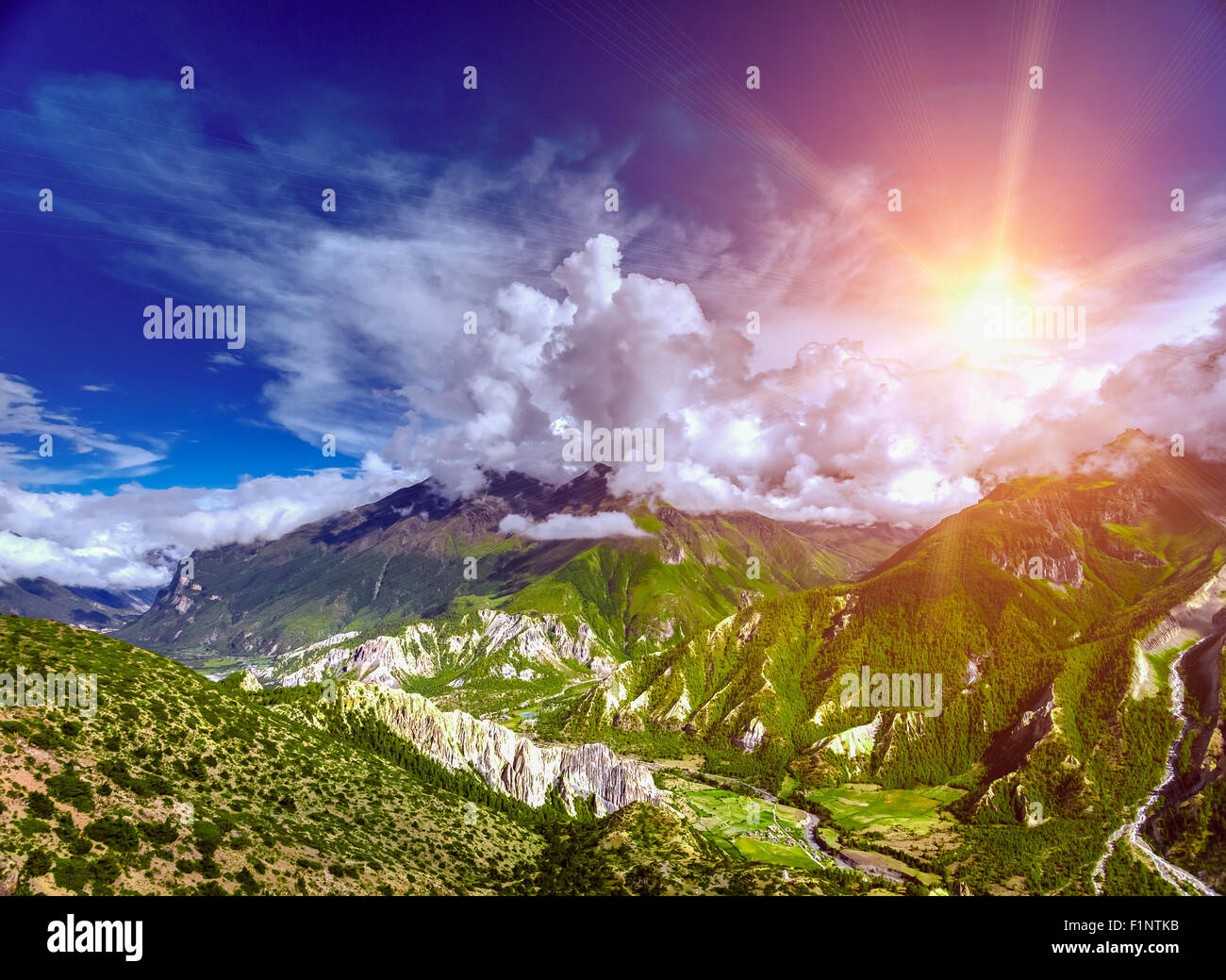 Beautiful Asian landscape Stock Photo - Alamy