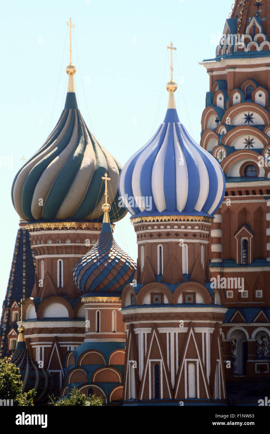 Russia The St. Basil's Cathedral The Moscow Kremlin Red Square Sunlight ...