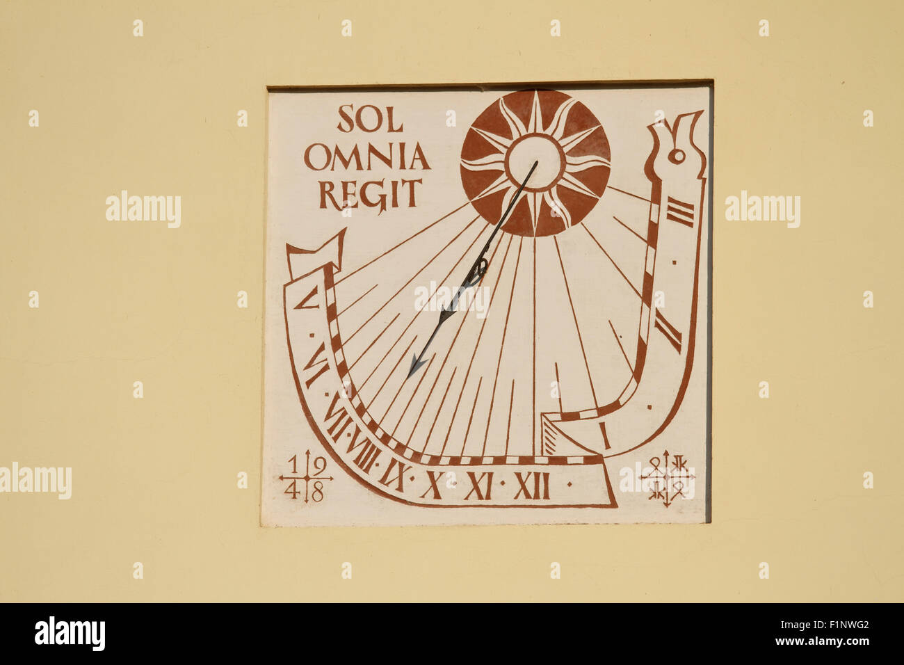 Ancient sundial on wall hi-res stock photography and images - Alamy