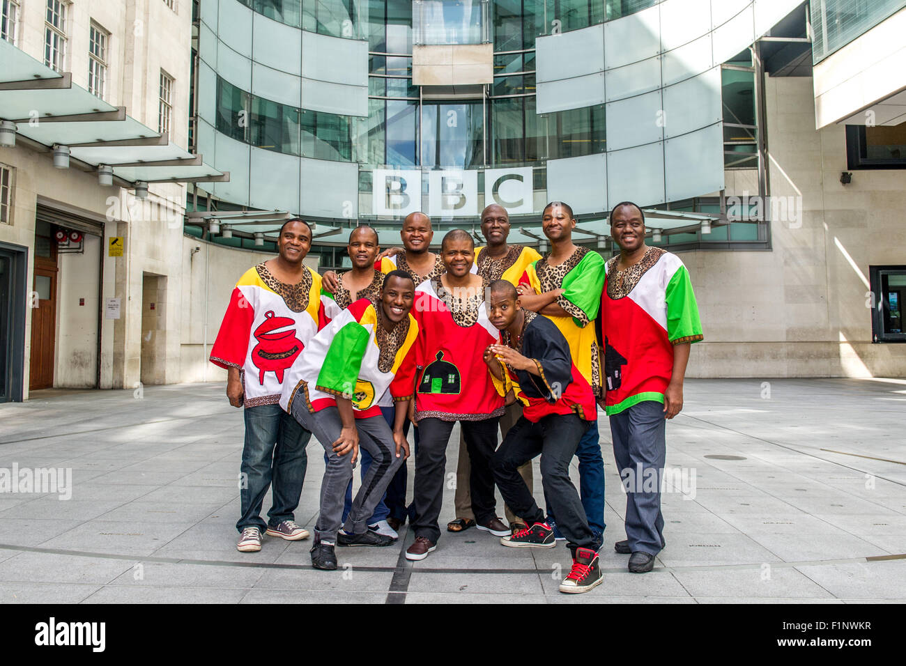 Grammy Award-winning South African choral band, Ladysmith Black Mambazo ...