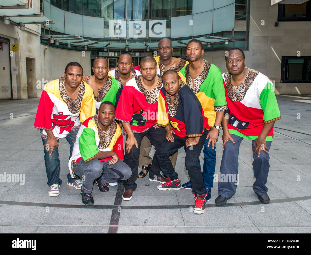 Grammy Award-winning South African choral band, Ladysmith Black Mambazo ...
