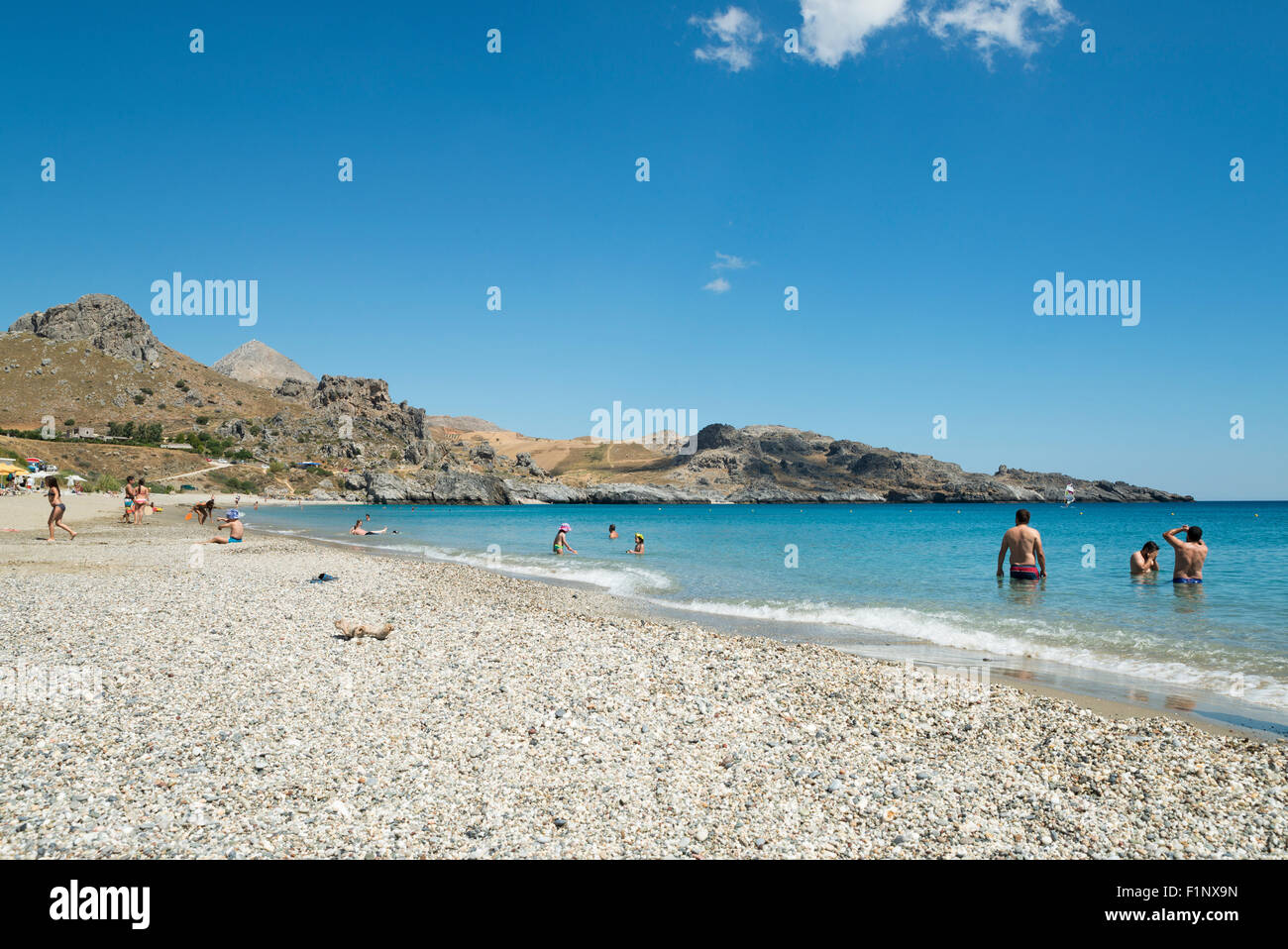 Damnoni beach, Crete, Greece Stock Photo - Alamy