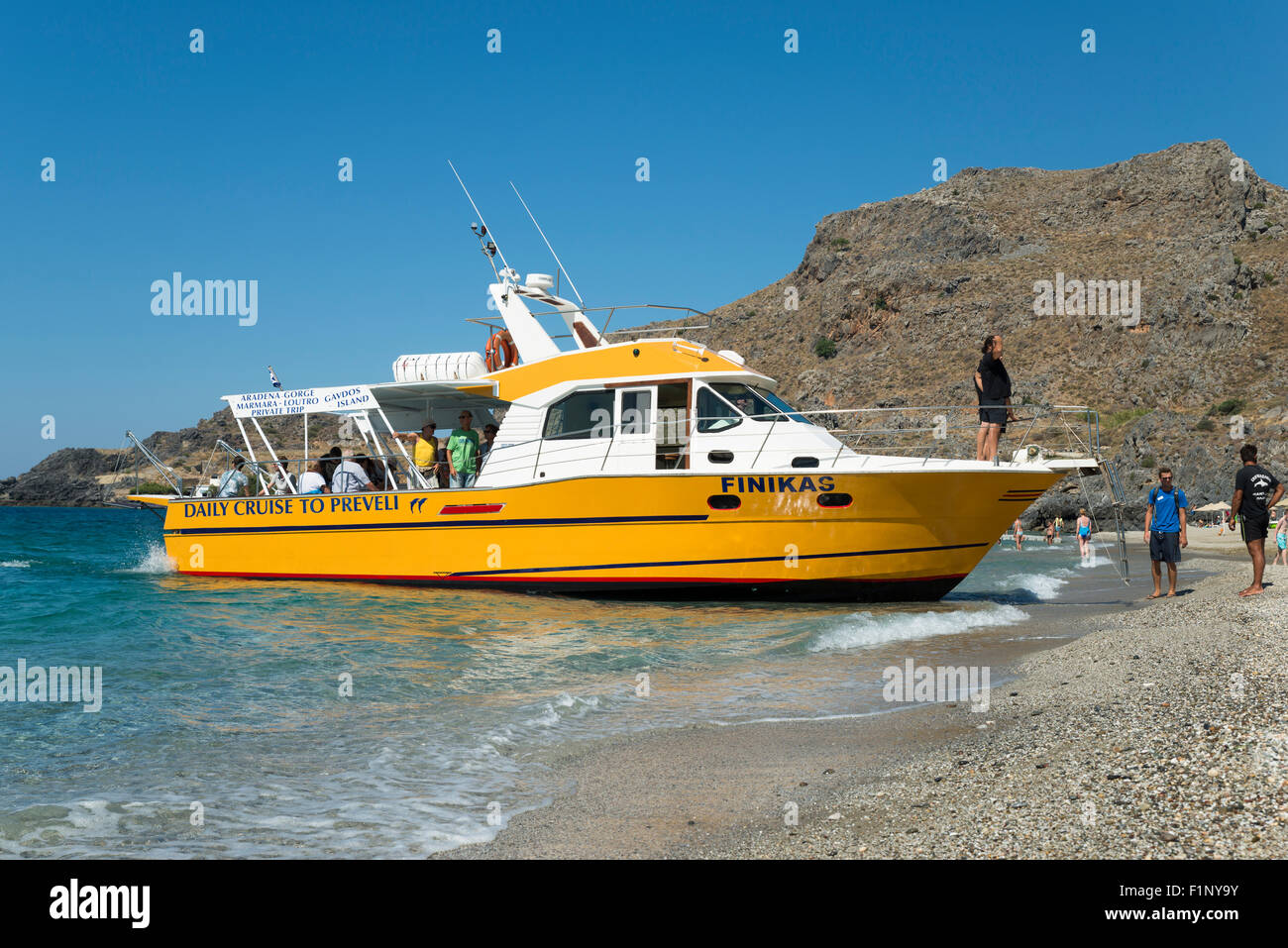 Damnoni beach, Crete, Greece Stock Photo - Alamy