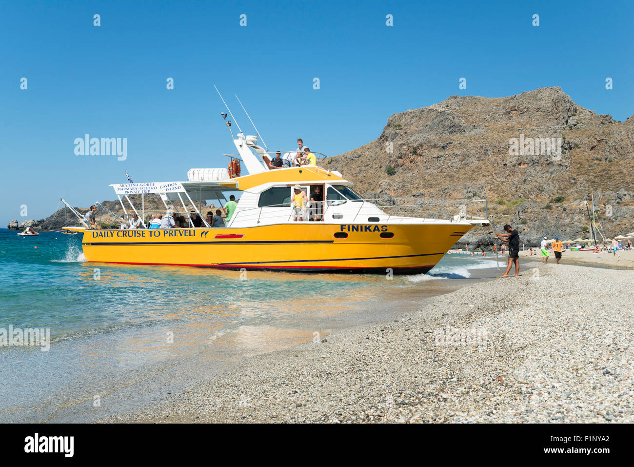 Damnoni beach, Crete, Greece Stock Photo - Alamy