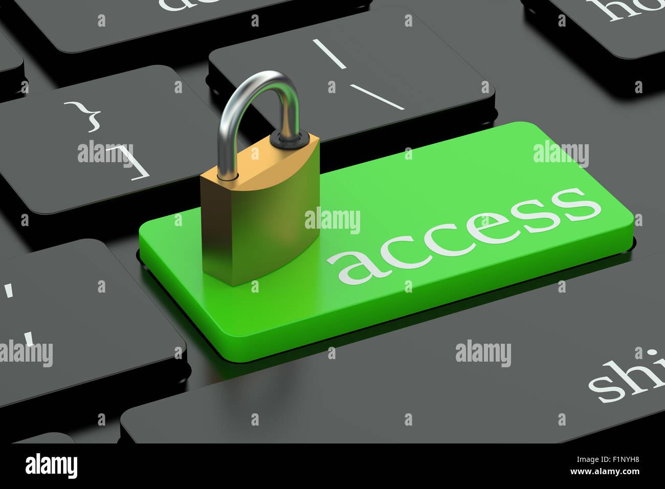 Access concept on keyboard button Stock Photo - Alamy