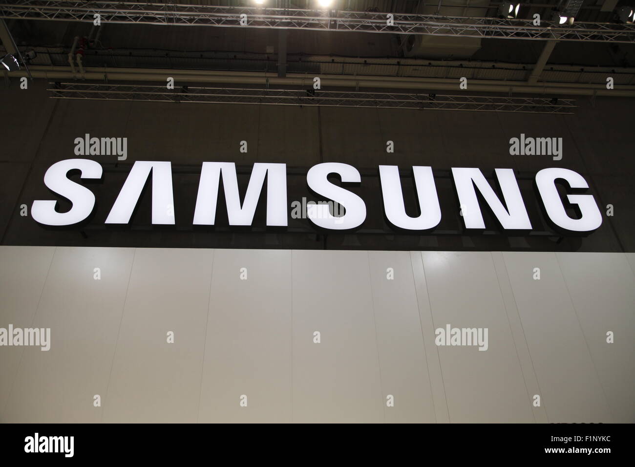 Samsung Logo on IFA (internationale Funkausstellung) fair in Germany ...