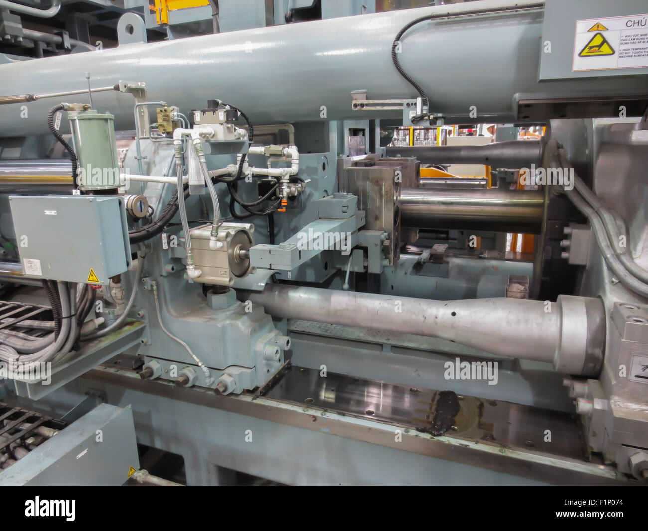 Extrusion aluminium machine Stock Photo - Alamy