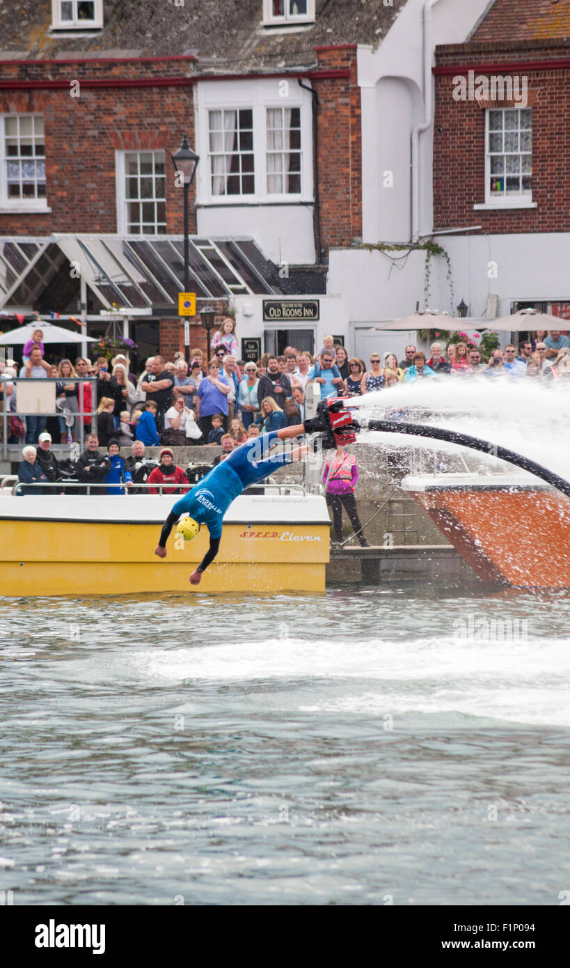 Weymouth, Dorset, UK. 5 September 2015. Crowds attend the Waterfest ...