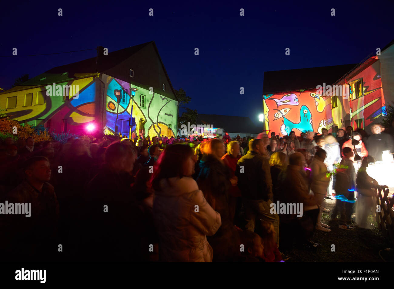 Morbach-Hundheim, Germany. 04th Sep, 2015. More than 100 buildings ...