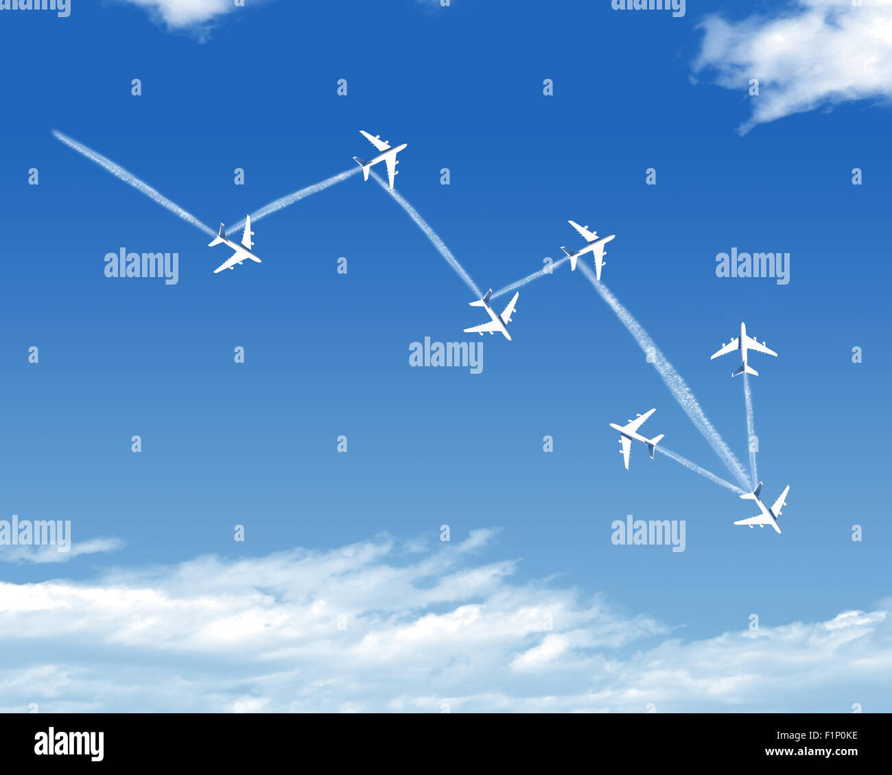 Arrow shape clouds Stock Photo - Alamy