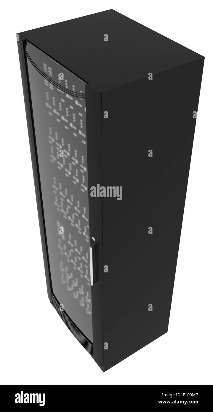 Metal locker with handle on white, top view Stock Photo - Alamy