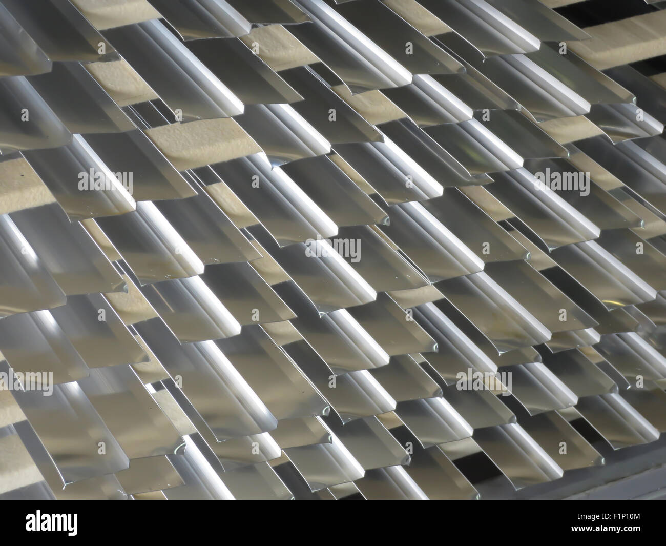 Aluminum lines stock rack in a factory Stock Photo - Alamy