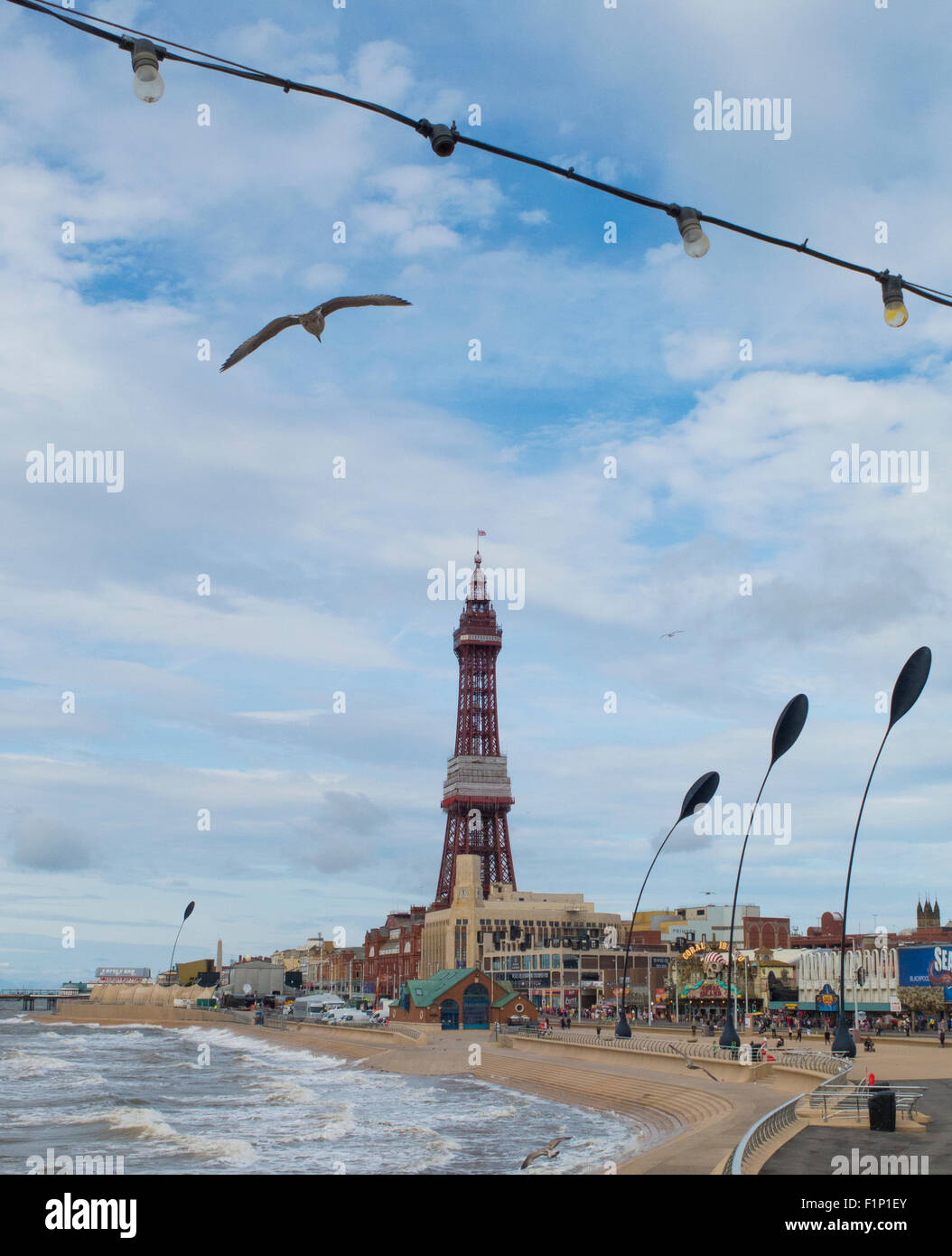 Blackpool Tower Blackpool promenade Stock Photo - Alamy
