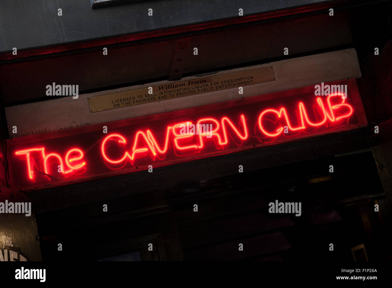 The Cavern Club Sign, Liverpool; England; UK Stock Photo - Alamy