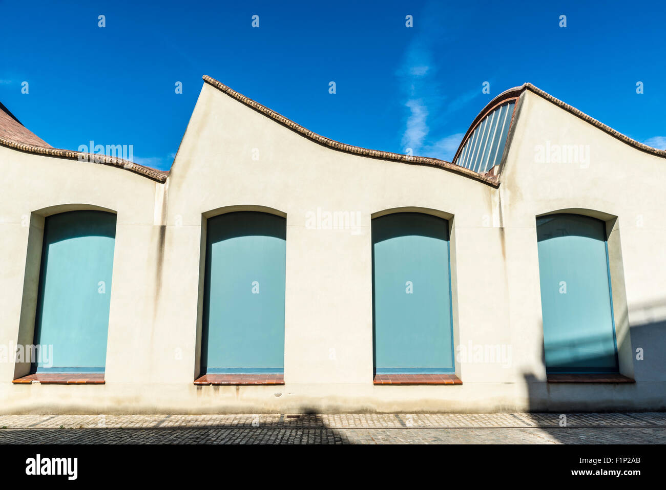 Modernist textile factory converted into a museum located in Terrassa ...